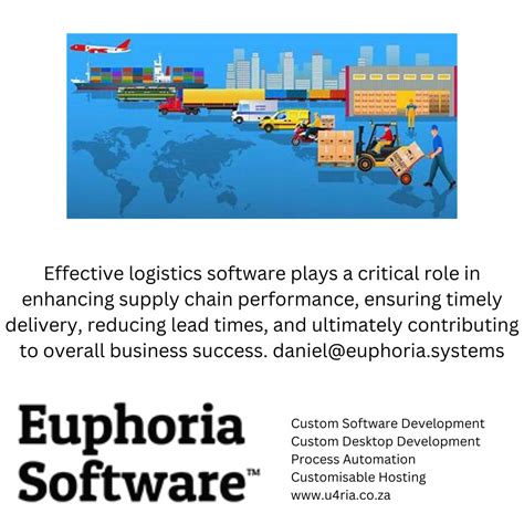 Euphoria Software On Linkedin Softwaresolutions Logistics Supplychain