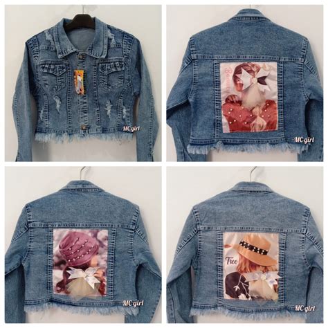 Mc Girl Jeans Jacket With Crop Ripped Tassel Imagedenim Jacket Short
