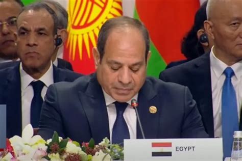 الرئيس السيسي من فعاليات بريكس الحرب الإسرائيلية على غزة أثبتت