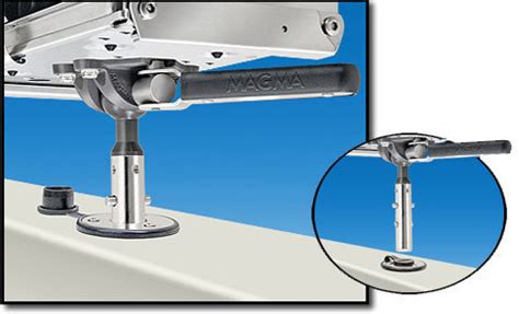 Magma Marine Mount Flush Deck Socket W Adjustable Levelock Locking