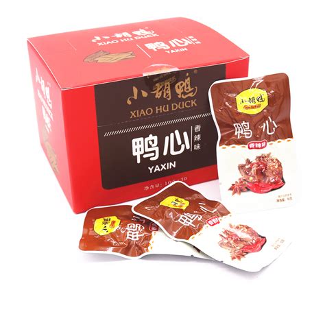 小胡鸭鸭心香辣味288盒30包独立小包湖北荆州特产办公室休闲零食虎窝淘
