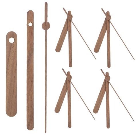 Goilinor 5 Sets Diy Clock Hands Wall Clock Hands Wood Clock Hands
