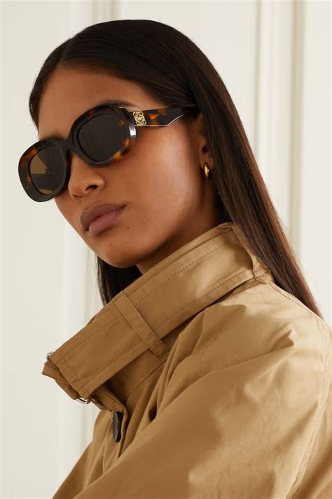 Loewe Eyewear Round Frame Tortoiseshell Acetate Sunglasses Round