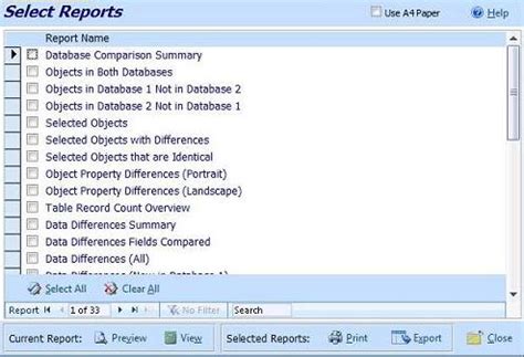 Total Access Detective Compare Any Two Microsoft Access Databases