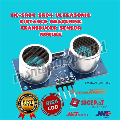 Jual Hc Sr04 Sr04 Ultrasonic Distance Measuring Transducer Sensor Module Shopee Indonesia