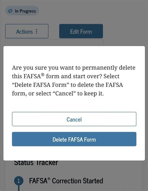 How Do I Delete A Correction Rfafsa