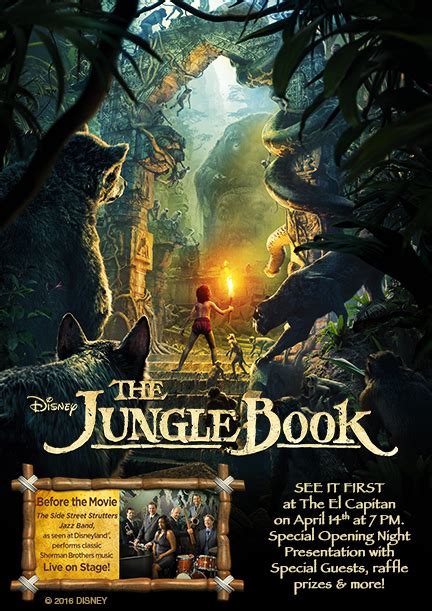 Be The First To See Disneys The Jungle Book At El Capitan Theatre On