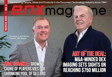 Enx Magazine Features Dex Imaging Founders Dan Doyle Jr And Dan Doyle