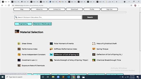 How To Calculate And Solve For Deflection Of Coil Of Spring Material