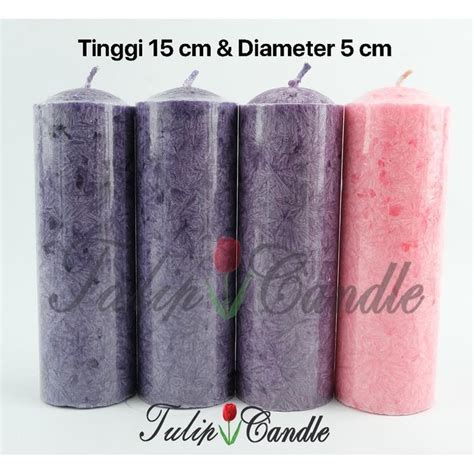 Jual Lilin Advent 15 Cm X 5 Cm Isi 4 Lilin Adven Tulip Candle Lilin