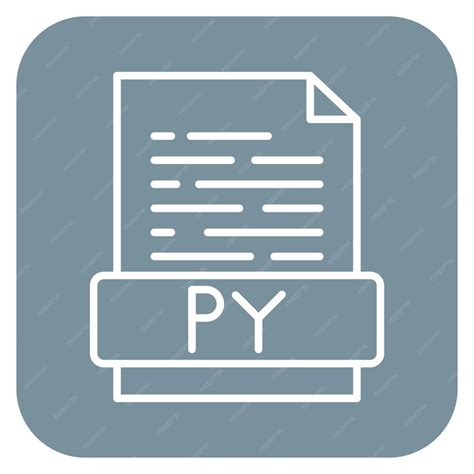 Premium Vector Python File Vector Illustration
