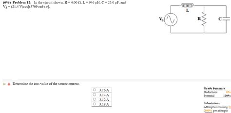 Solved 6 Problem 12 In The Circuit Shown