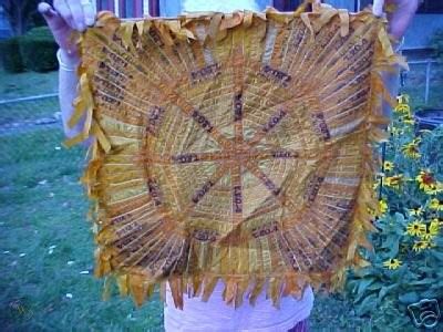 Antique Cigar Tobacco Silk Quilt Folk Art Textiles Band 30323791