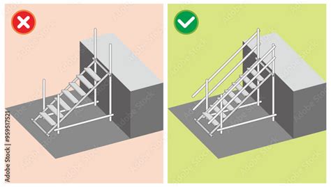 safety do s and do not s vector illustration unsafe work condition and