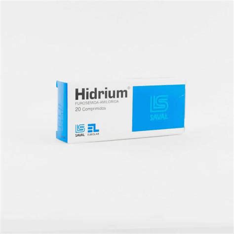 Hidrium Furosemida Amilorida Caja De 20 Comprimidos Punto Farma