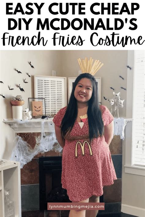Cute And Cheap Diy Mcdonalds French Fries Costume Lynn Mumbing Mejia