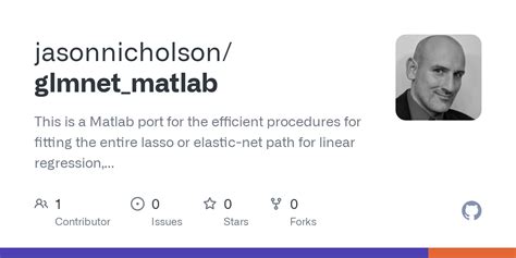 GitHub Jasonnicholson Glmnet Matlab This Is A Matlab Port For The Efficient Procedures For