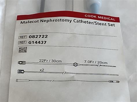 New COOK MEDICAL Malecot Nephrostomy Catheter G14437 Exp 2022 03 B41