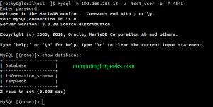 Steps Of Installing Mariadb Or Mysql On Rocky Almalinux Computingforgeeks