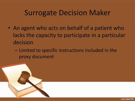 Who Can Be A Surrogate Decision Maker For A Patient