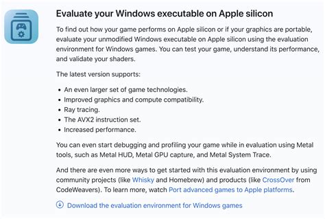 Apples Game Porting Toolkit 2 Supports The Avx2 Instruction Set😈