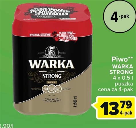 Archiwum Warka Strong Piwo Jasne 4 X 500 Ml Globi 19 07 2022 25