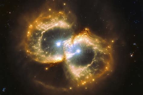 Collision Of Planets In Space Explosion And Flash Created With
