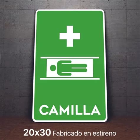 Señalamiento Camilla Letrero 20x30 Meses Sin Intereses