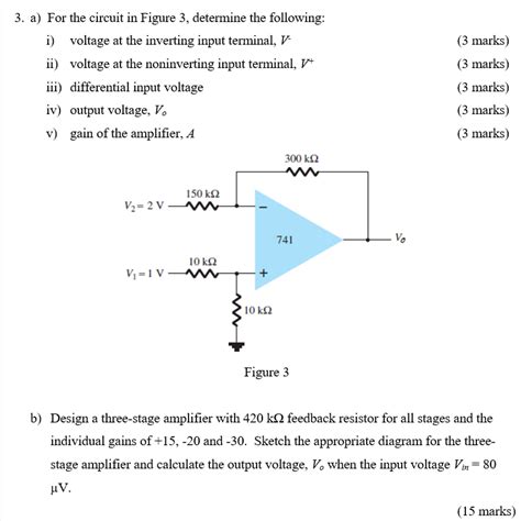 Solved 3 A For The Circuit In Figure 3 Determine The