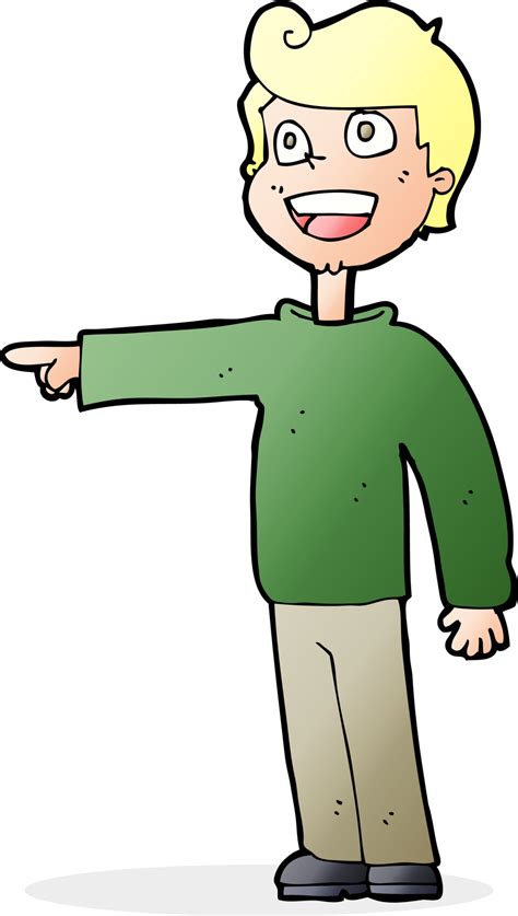 Cartoon Man Pointing And Laughing 40264284 Png