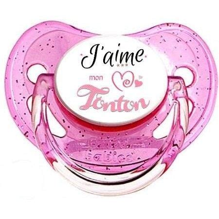 Tétine De Bébé Jaime Mon Tonton Fille