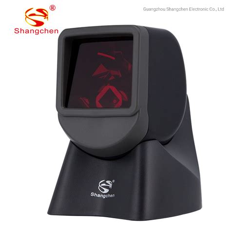1d Qrcode Barcode Wired Ominidirectional Laser 1d Retail Supermarket Counter Barcode Scanner