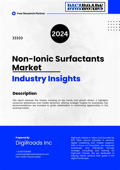 Non Ionic Surfactants Market Size Opportunity Analysis By 2034