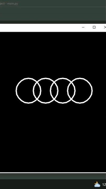 Draw Audi Logo 😜 Using Python Turtle Shorts Shortvideo Short Python Pythonturtle Youtube
