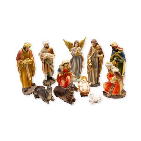 Créche En Résine Coloré Loratoire Saint Joseph