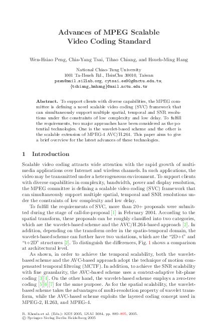 pdf advances of mpeg scalable video coding standard