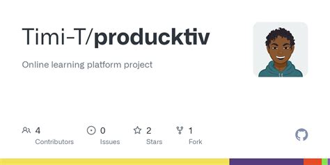 github timi t producktiv online learning platform project