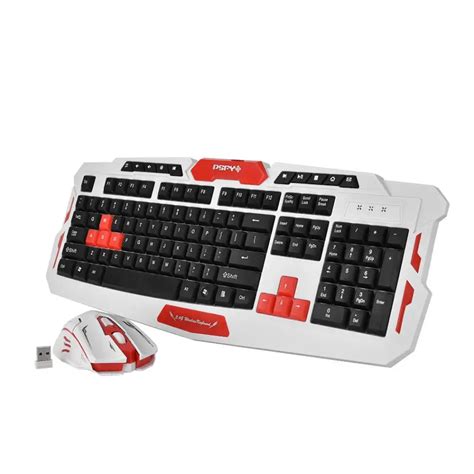 2 4ghz Wireless Multimedia Gaming Keyboard And Mouse Mice Bundle Set For