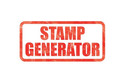 Stamp Generator Text Style Vector File Illustrator Premium