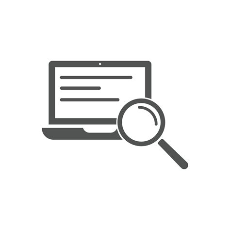 Search Result Icons Vector Arch Result Icon Symbol For