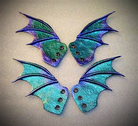 Shoe Wings Bat Dragon Wing Shoe Accessory Leather Wing Etsy