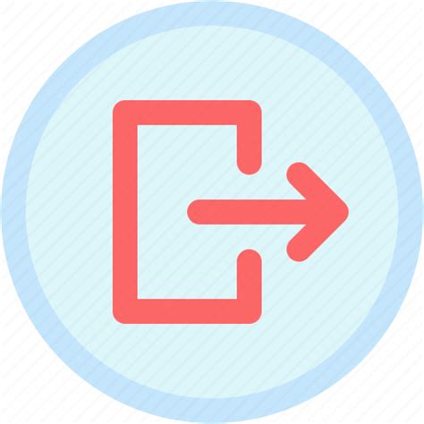 Exit Leave Out Logout Arrow Signaling Icon Download On Iconfinder