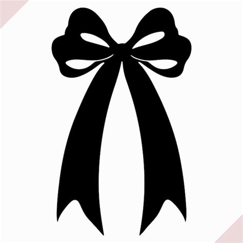 Bow Ribbon Black Silhouette Bow Vector Decorative Ribbon Bows For Hair