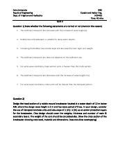 Quiz3 Pdf Cairo University Faculty Of Engineering Dept Of Irrigation