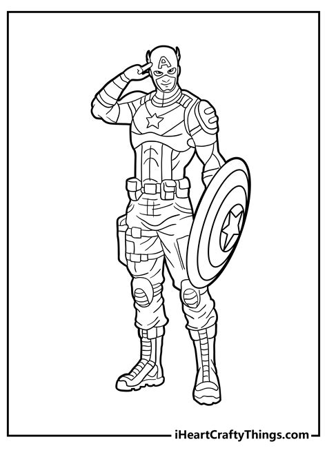 Captain America Avengers Coloring Pages