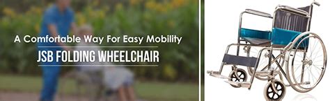 Jsb W01 Foldable Mobility Wheel Chair With Attendant Brakes