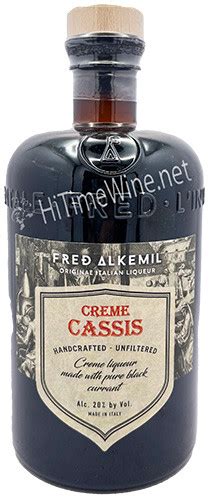 Fred Alkemil Creme Cassis 20 700ml Original Italian Liqueur