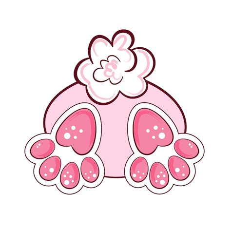 Premium Vector Cute Bunny Tail Vector