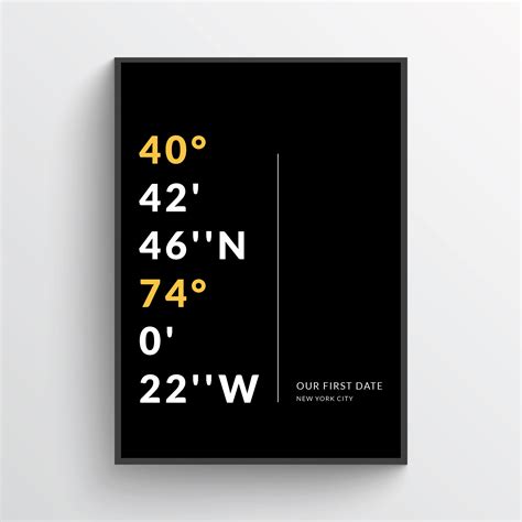 Coordinates Print Big Letters Style Artofit