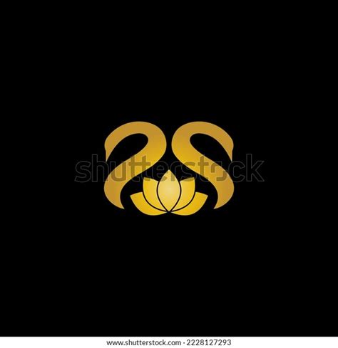 Swan Lotus Vector Illustration Iconsymbol Logo Stock Vector Royalty
